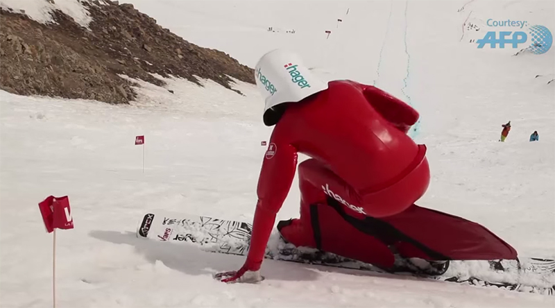 New World Speed Record for Snowboarding